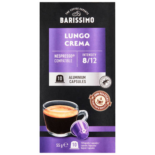 Lungo Crema Coffee Capsules 10 Pack 55g